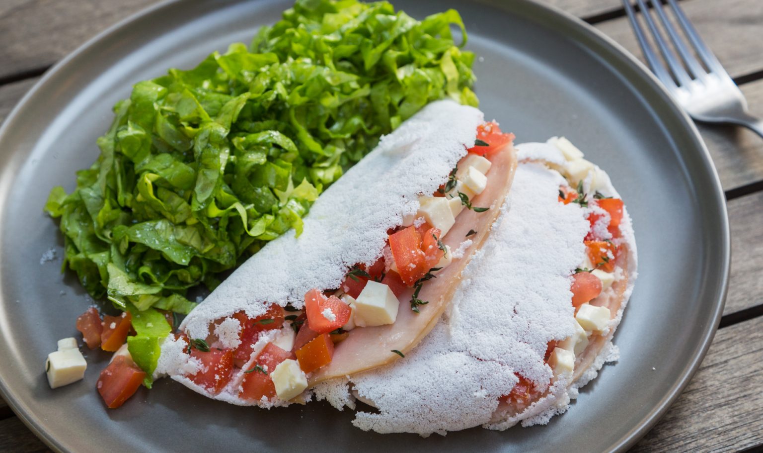 TAPIOCA COM TOMATE E QUEIJO FRESCO – KGYM